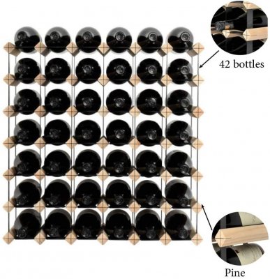 72 Bottles Timber Wine Rack - Home Bars