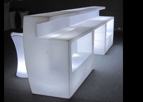 LED Rechargeable Mobile Bar Counter With Remote Control - Home Bars