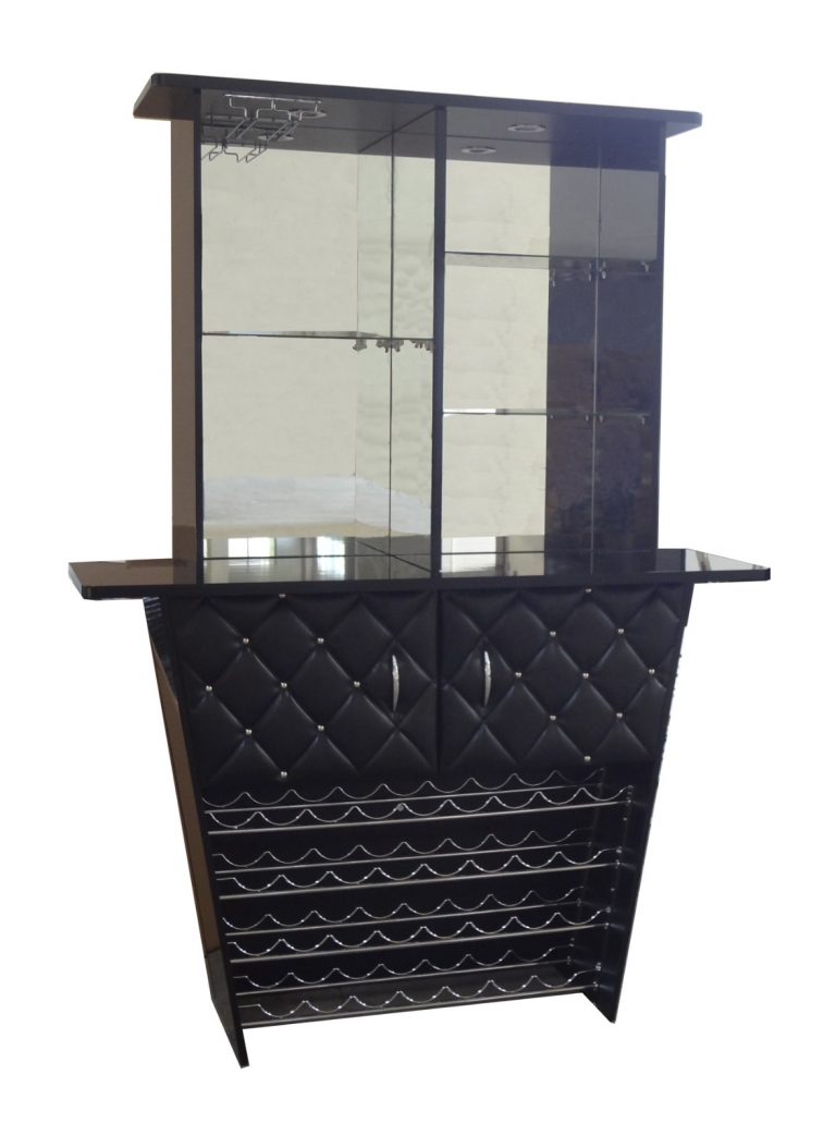 Black Pearl Bar Cabinet - Home BARS Furniture & Decor