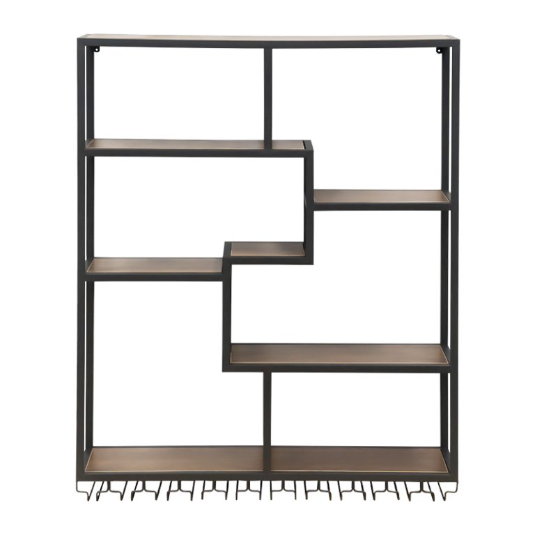 Melbourne Wall Mounted Industrial Bar Shelf - Home Bars