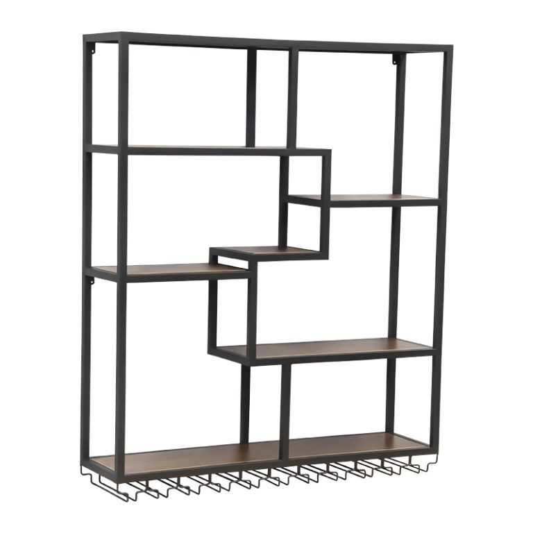 Melbourne Wall Mounted Industrial Bar Shelf - Home Bars