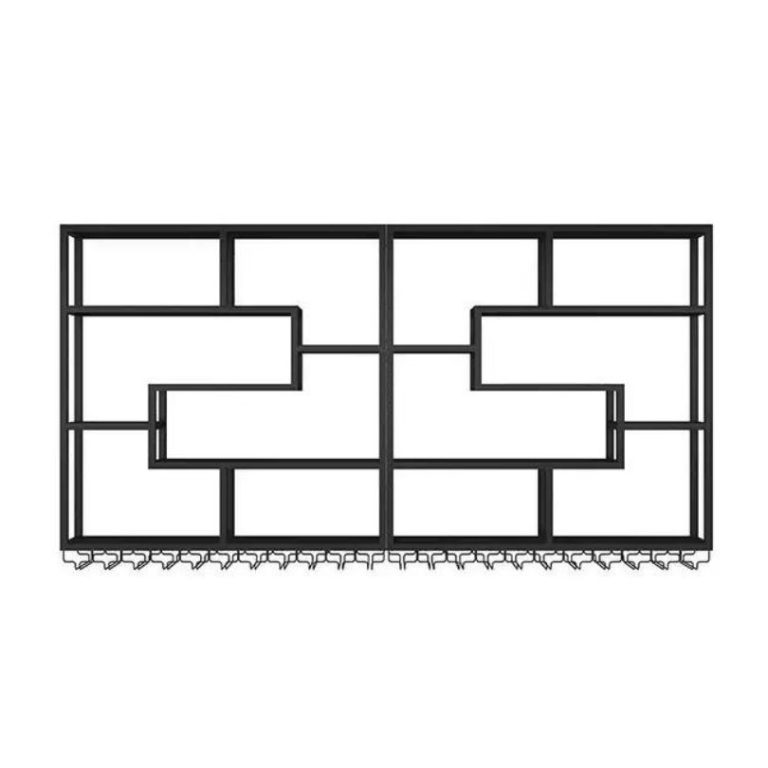 Melbourne Wall Mounted Industrial Bar Shelf - Home Bars