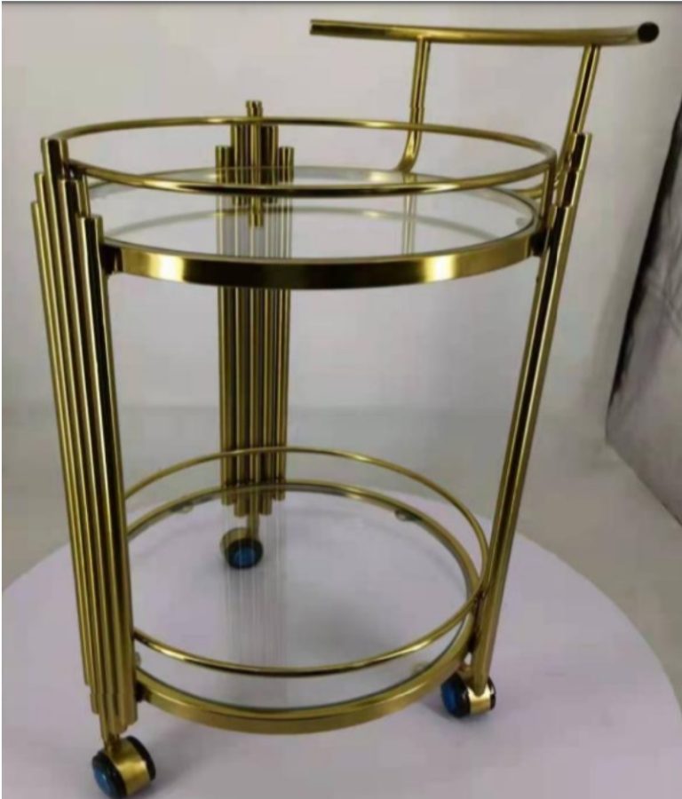 Flame Gold Bar Cart - Home Bars