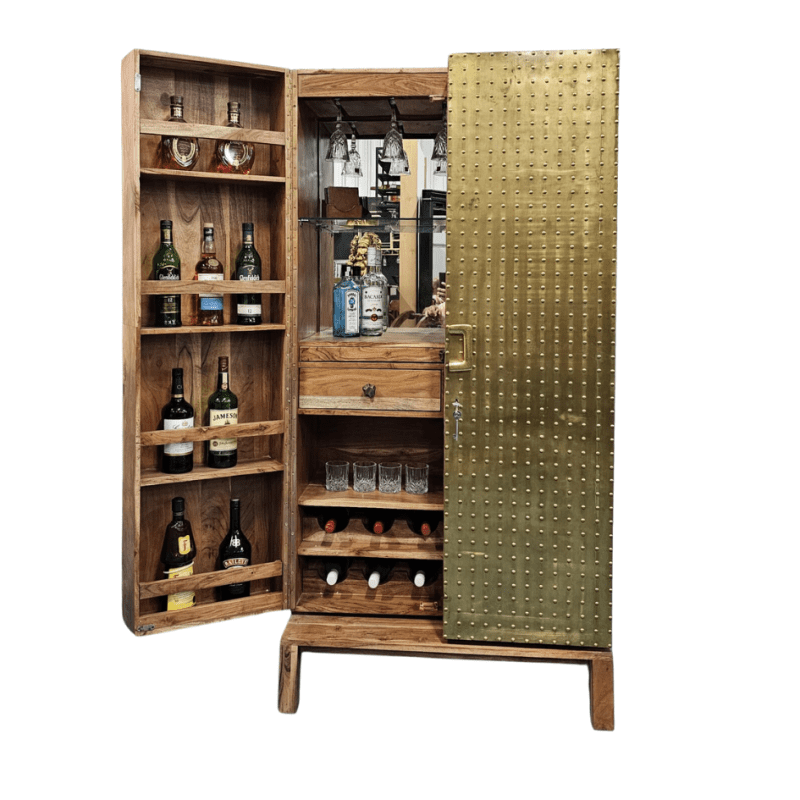 Brass Drinks Cabinet - Home Bars